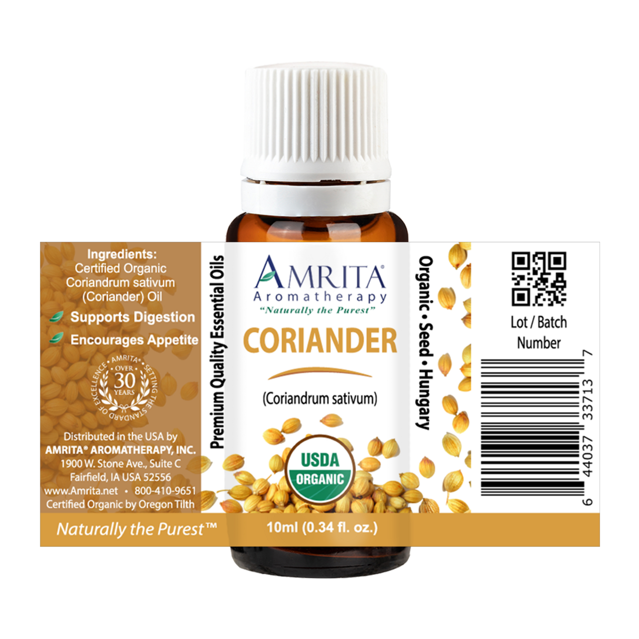 Coriander Organic Essential Oil by Amrita - The Essential Oil Advisor
