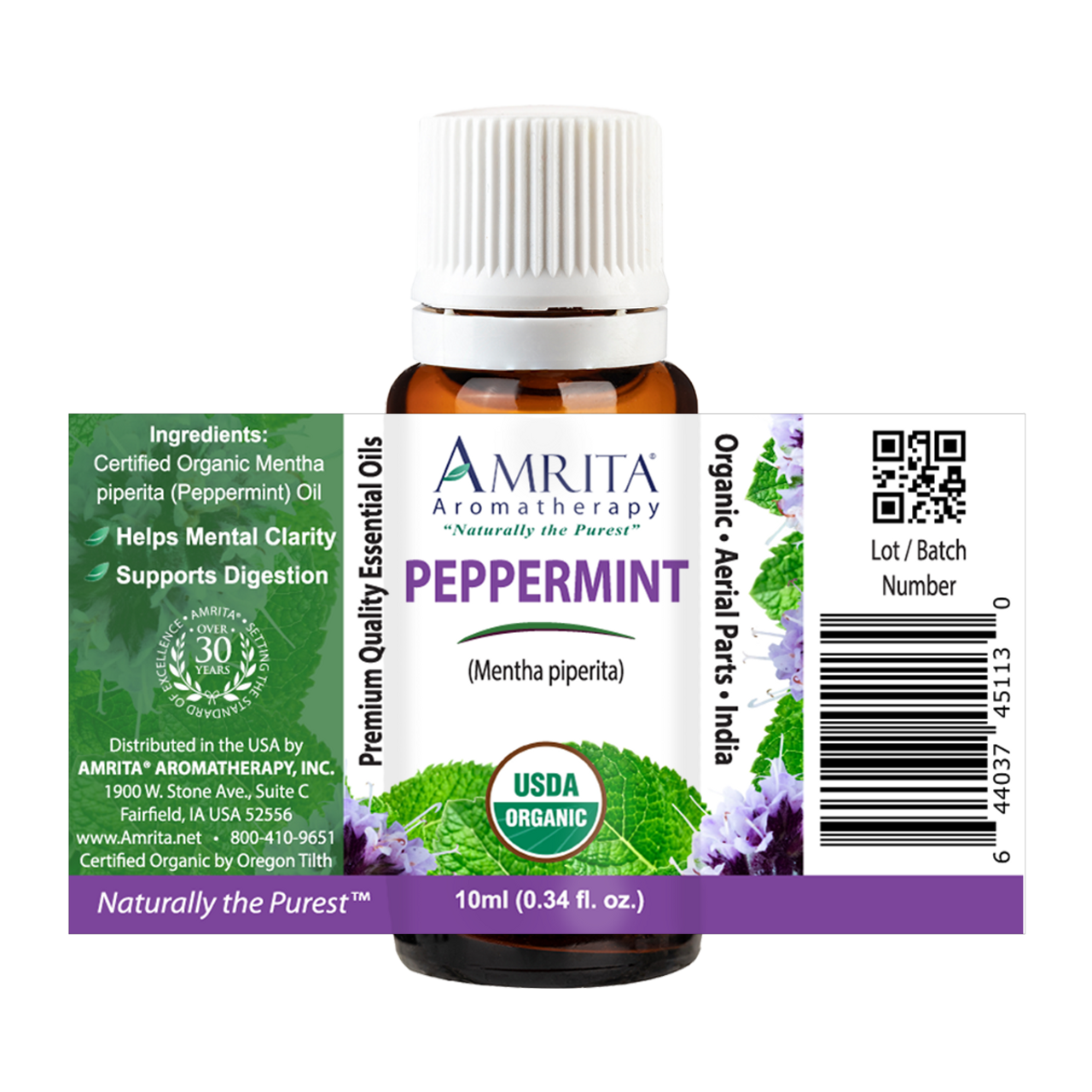 Peppermint Organic Essential Oil by Amrita - The Essential Oil Advisor