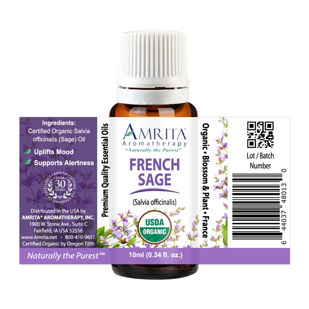 Sage French Organic Essential Oil by Amrita - The Essential Oil Advisor