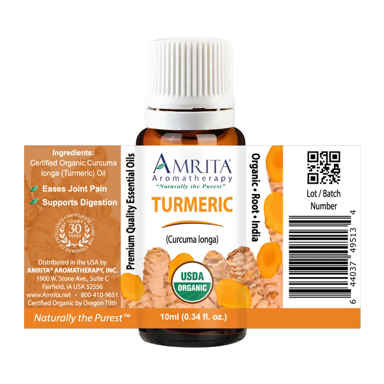 Turmeric Organic Essential Oil by Amrita - The Essential Oil Advisor
